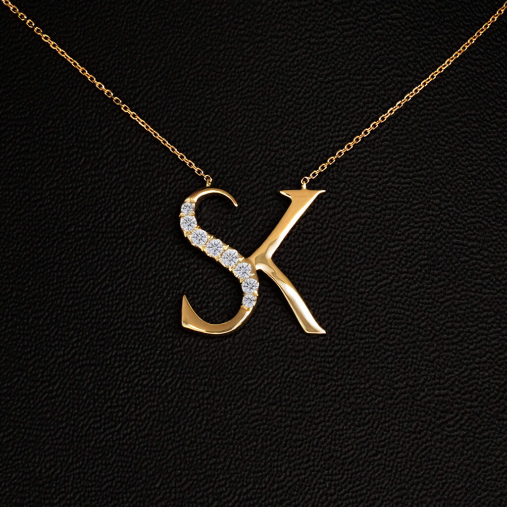 Customised Font jewellery Sri Lanka| Gold & Silver Pendants| DINIDU