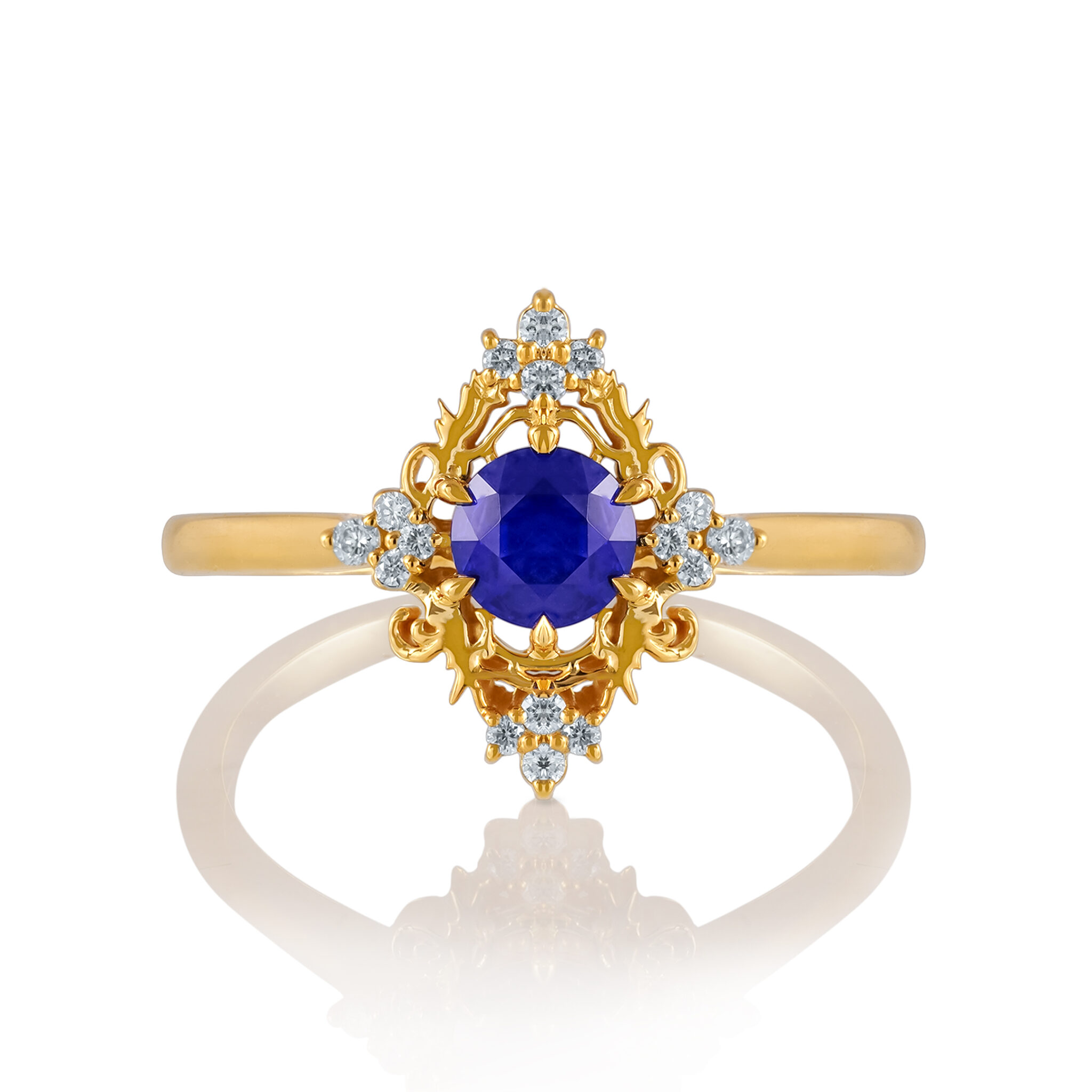 Theia Blue Sapphire Ring - Dinidu
