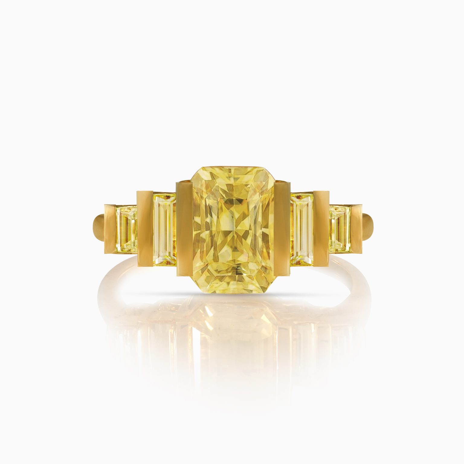 Blue Sapphire Midnight Sun Ring - DINIDU